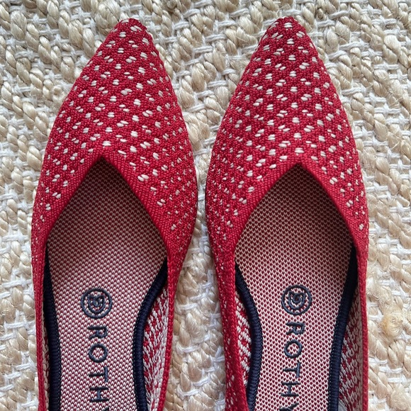 Rothy's | Shoes | Rothys Red Pointedtoe Flats | Poshmark